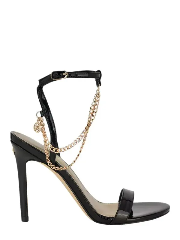 Guess Miamy Chain-link Ankle-strap Sandals - Black