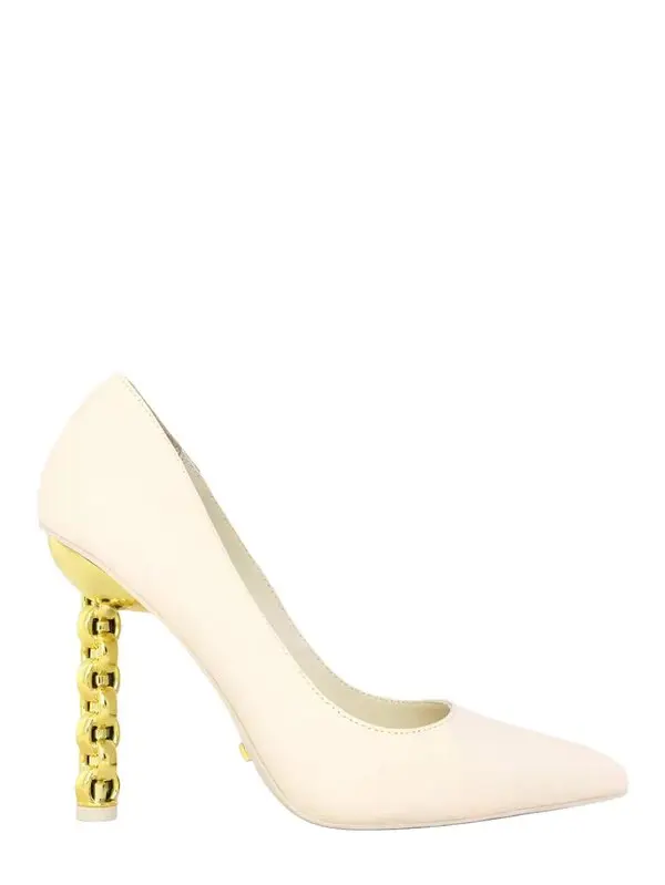 KAT MACONIE Lydia Chain-link Heel Pumps - White