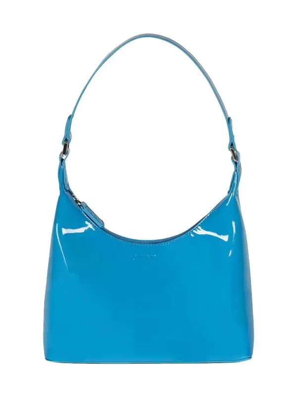 GLYNIT Molly Patent-leather Top-handle Shoulder Bag - Blue