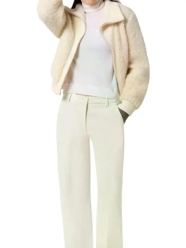Paul & Shark Stretch-twill Palazzo Trousers - Neutrals