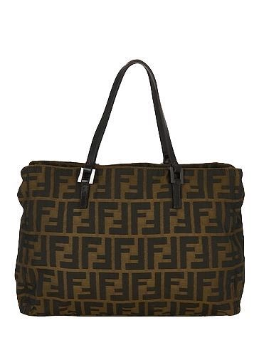 Fendi Zucca Mini Tote Bag - Brown