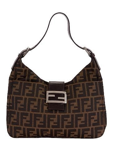 Fendi Zucca Shoulder Bag - Brown