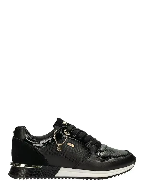 MEXX Snake-effect Panelled Sneakers - Black