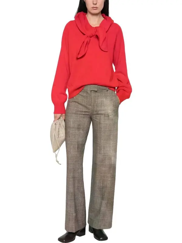 CIRCOLO 1901 Prince Of Wales Check Trousers - Brown