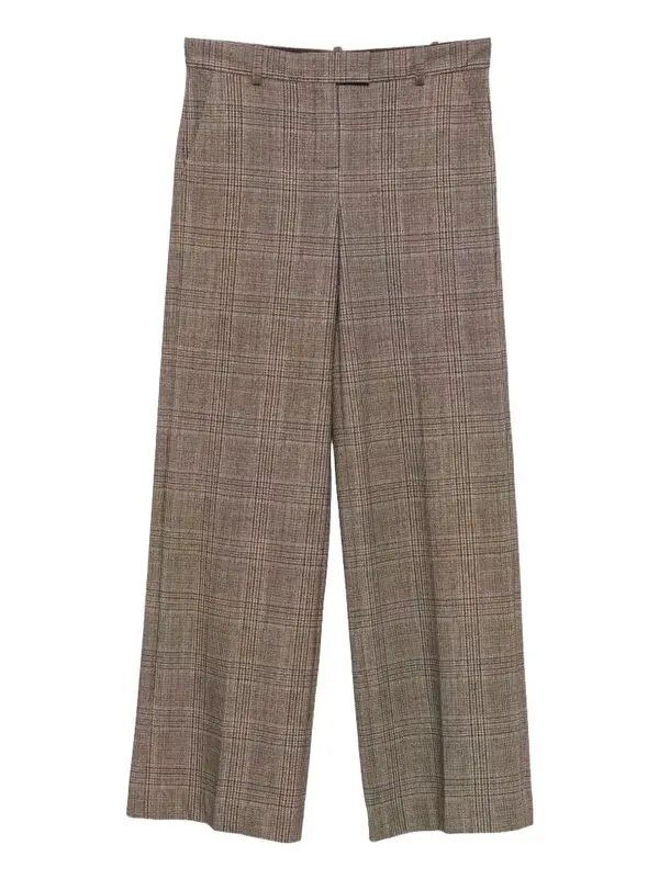CIRCOLO 1901 Prince Of Wales Check Trousers - Brown