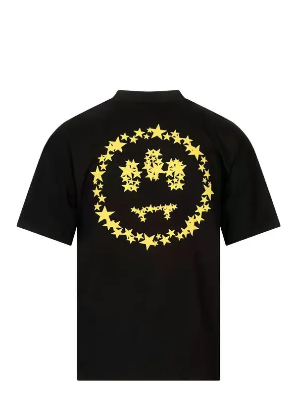 BARROW Logo-print Star-motif T-shirt - Black