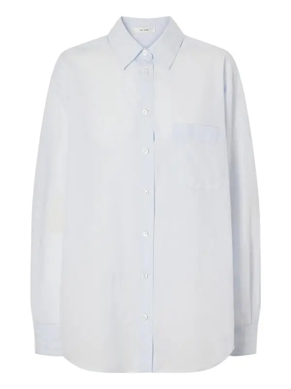 THE ROW Gavina Cotton Shirt - Blue