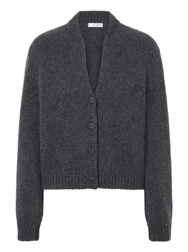 THE ROW Poynta Cashmere Cardigan - Gray