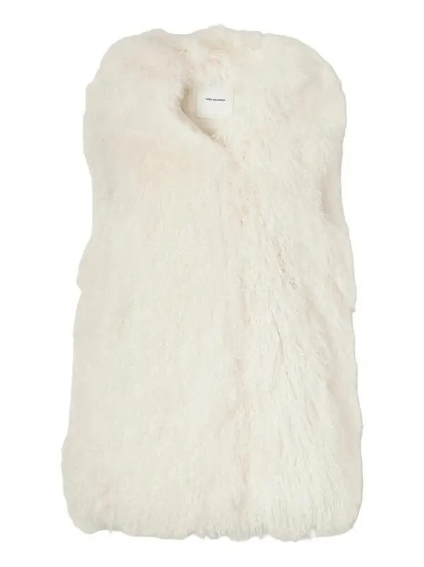YVES SALOMON Shearling Gilet - Neutrals