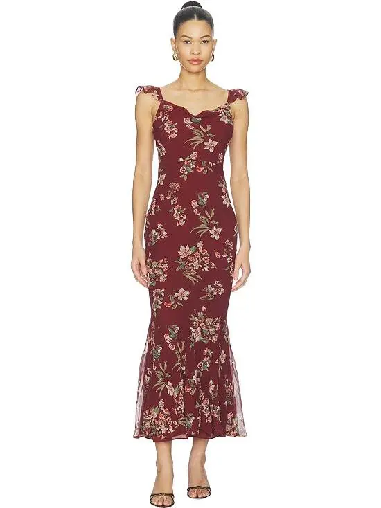 Astr The Label Denisse Dress In . Also - Rust