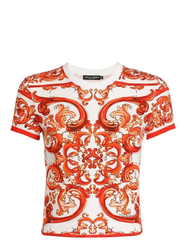 Dolce & Gabbana Printed Jersey T-shirt - Multicolor