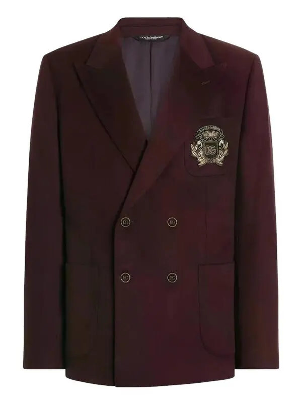 Dolce & Gabbana Portofino Double-breasted Cashmere Jacket - Red