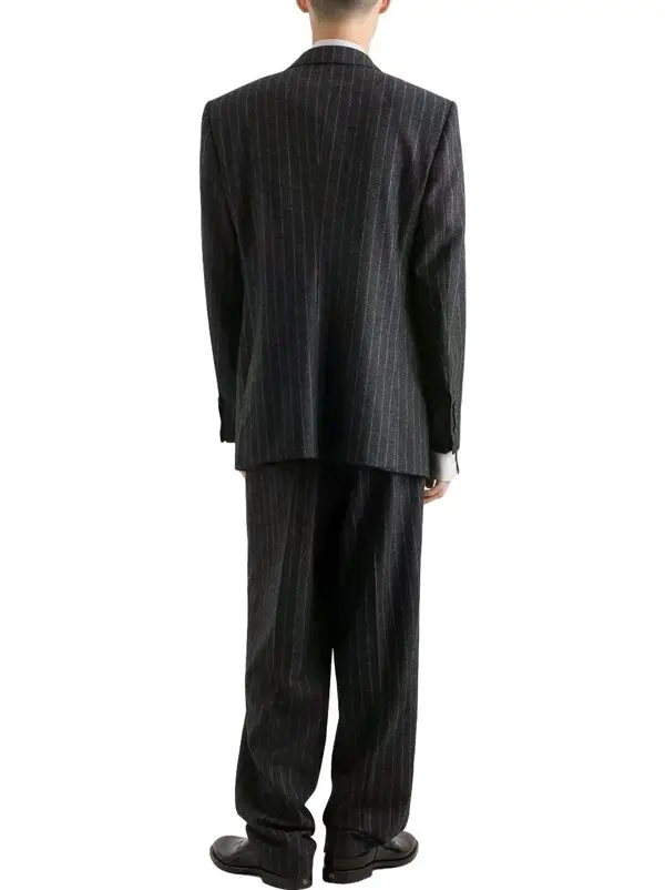 Dolce & Gabbana Pinstripe Flannel Trousers - Grey
