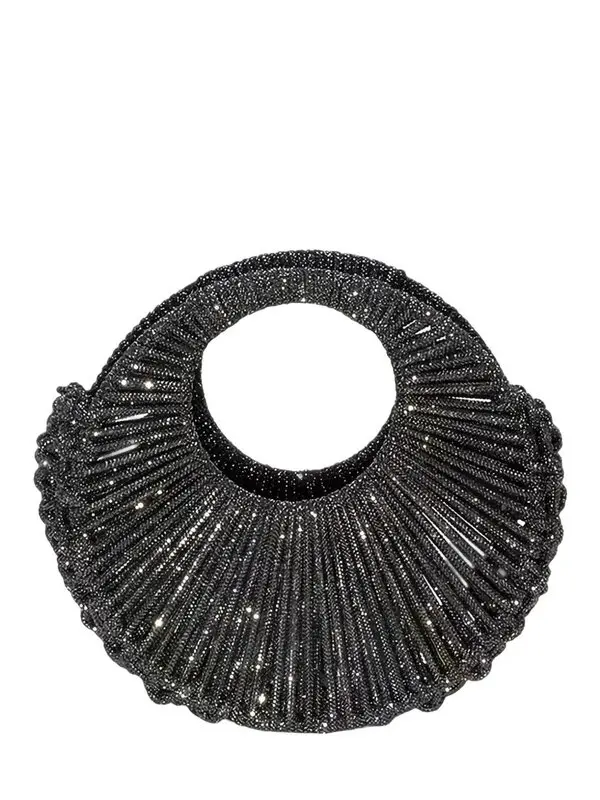 HIBOURAMA Jaya Crystal-embellished Clutch Bag - Black