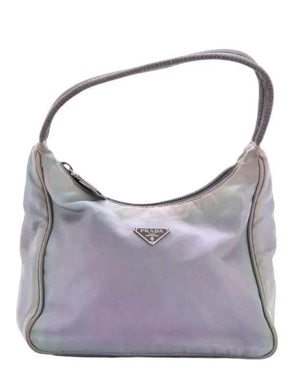 Prada Tessuto Mini Hobo Bag - Grey