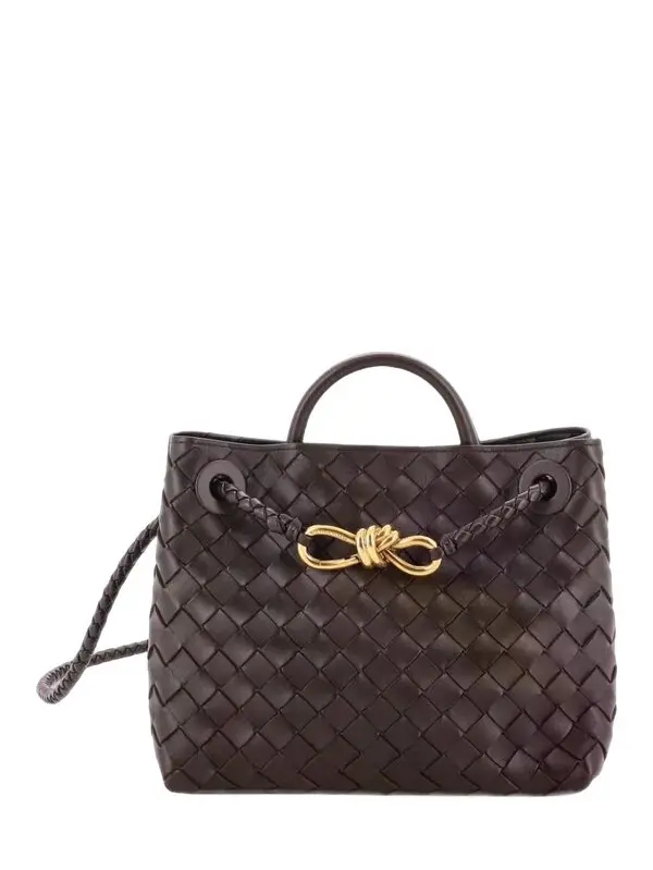 Bottega Veneta Intrecciato Nappa Small Satchel - Brown