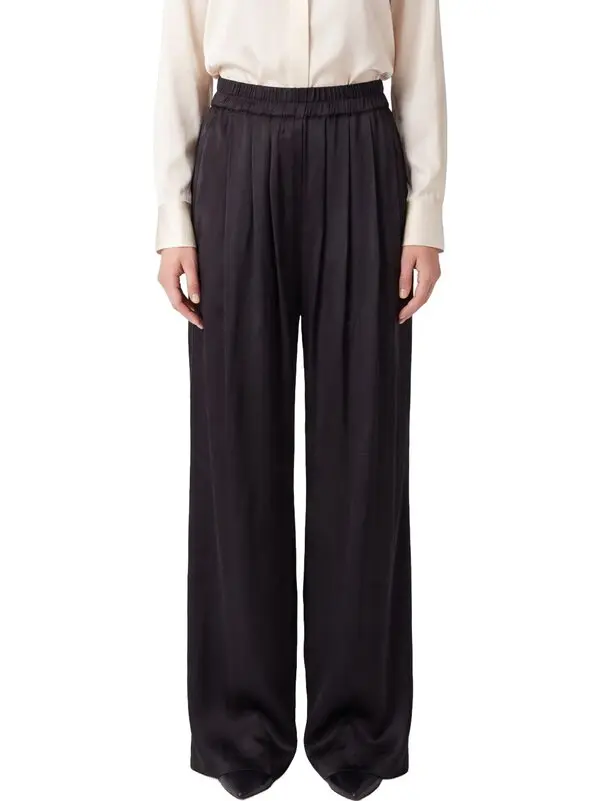 Isabel Marant Étoile High-waisted Wide-leg Palazzo Trousers - Black