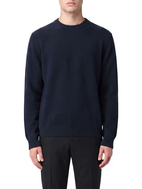 Giorgio Armani Cashmere And Silk Crewneck Sweater - Blue