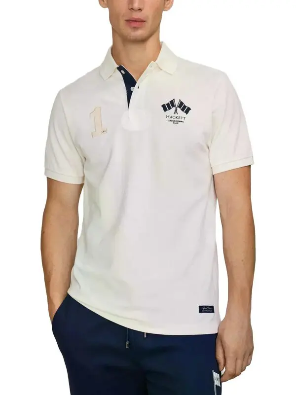 HACKETT  Short-sleeve Polo Shirt - Neutrals