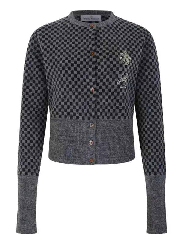 VIVIENNE WESTWOOD Checkmate Cardigan - Grey