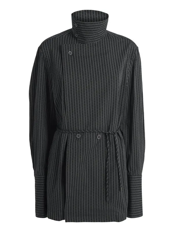 Issey Miyake Cotton Monsieur Shirt - Black