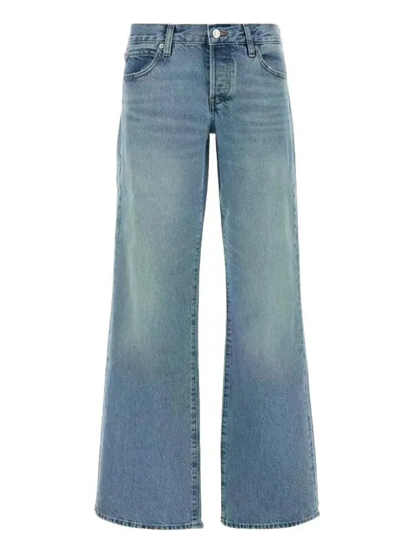 FRAME The Gray Wide-leg Jeans - Blue