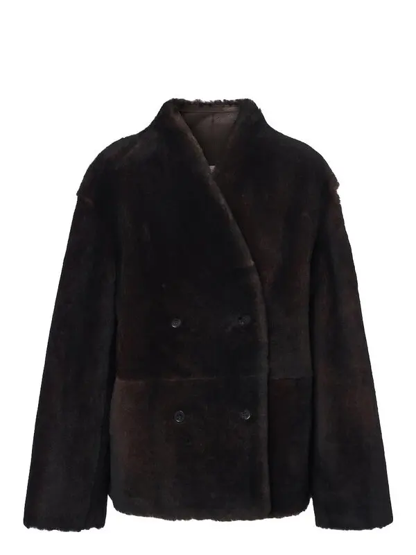 Loulou De Saison Catherine Reversible Shearling Jacket - Brown
