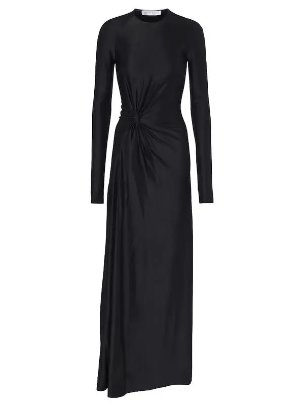 Victoria Beckham Florence Gathered Jersey Gown - Black