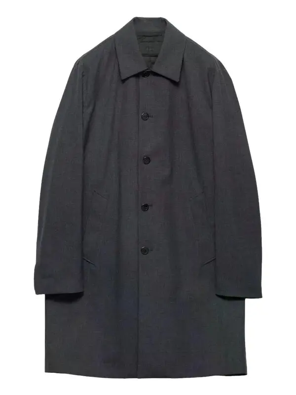 Prada Technical Wool Coat - Grey