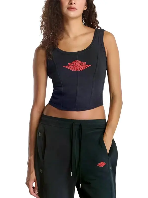 JORDAN Flight Panelled Tank Top - Black