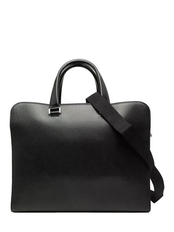 LOUIS VUITTON Taiga Leather Nevski Business Bag - Black