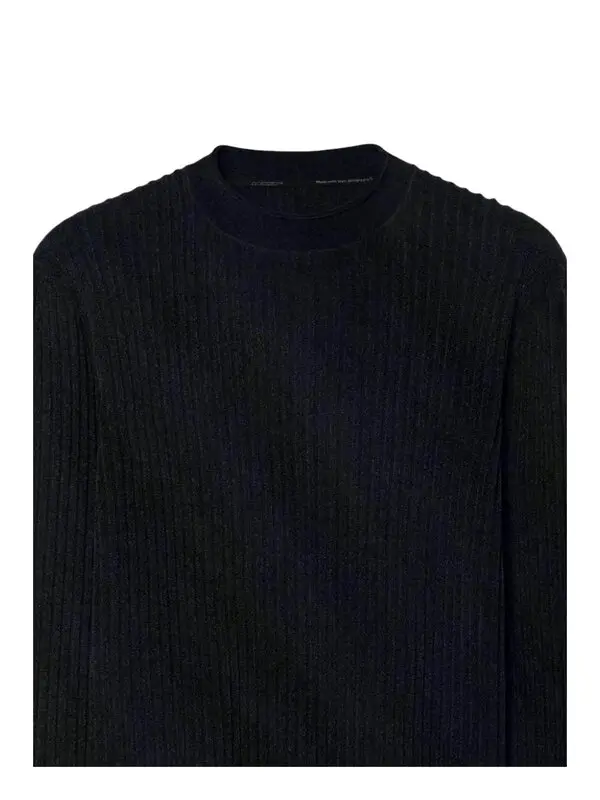 RRD Ribbed-knit Crew-neck Sweater - Blue