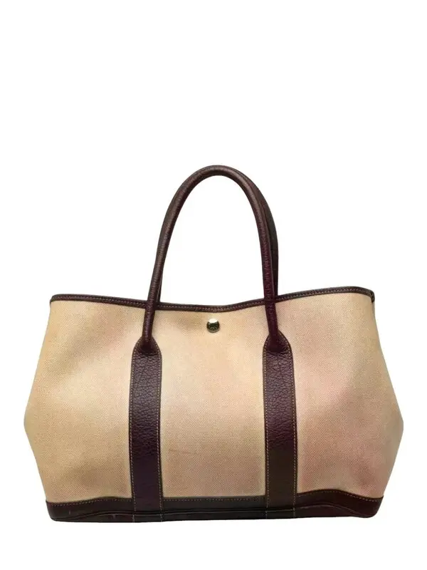 Hermès Toile And Negonda Garden Party 36 Tote Bag - Neutrals