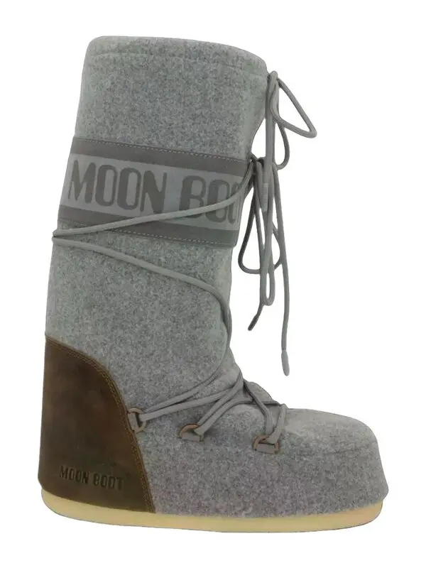 Moon Boot Logo-embellishment Boots - Grey