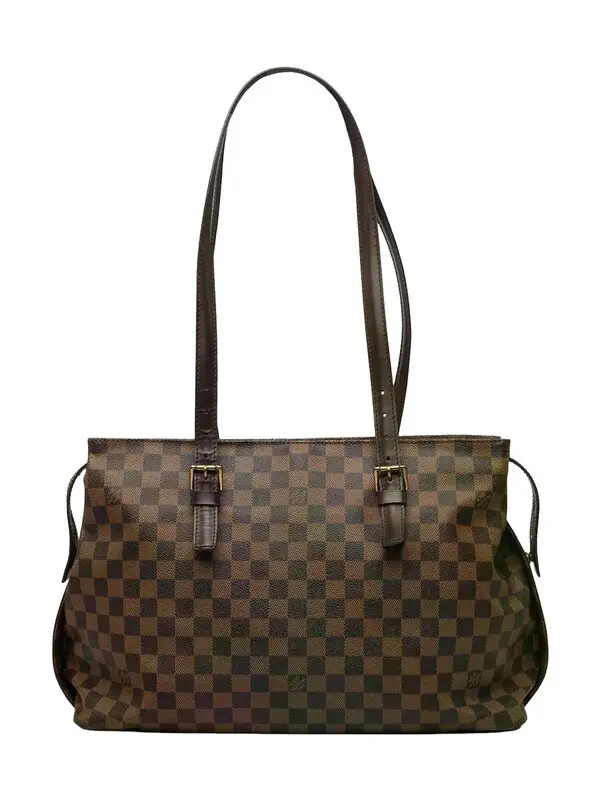 LOUIS VUITTON 2005 Damier Ebene Chelsea Shoulder Bag - Brown