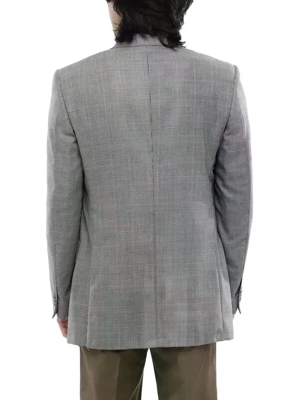 Corneliani Prince Of Wales Single-breasted Blazer - Grey