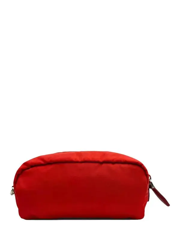 Prada 2000-2013 Tessuto Cosmetic Pouch - Red