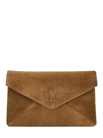 Saint Laurent Large Envelope Pouch - Light Cumin