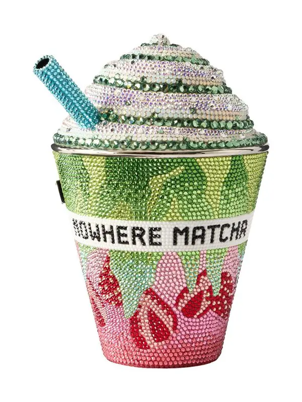 Judith Leiber Matcha Crystal-embellished Silver-tone Clutch - Multi