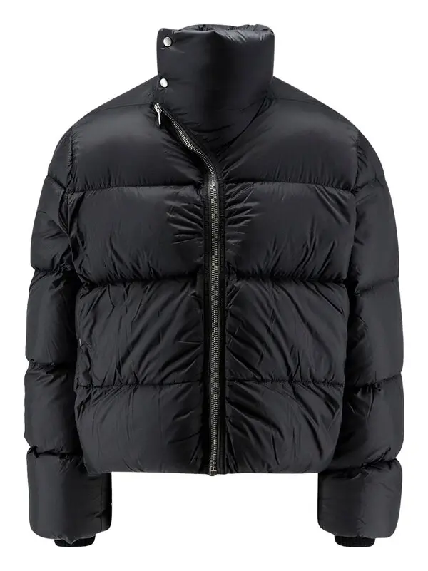 Rick Owens Turtle Nylon Down Jacket - Black
