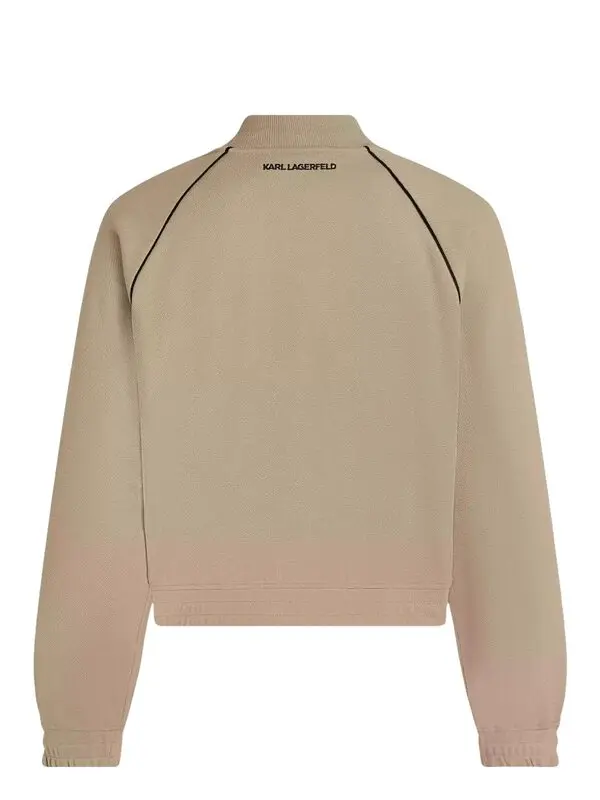 Karl Lagerfeld Logo-embellishment Bomber Jacket - Neutrals