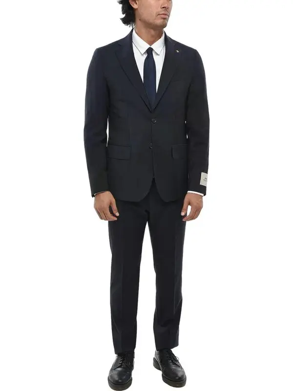 Corneliani Notch-lapel Single-breasted Suit - Blue