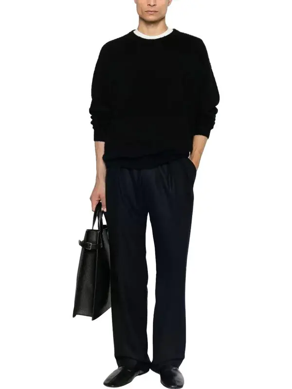 ROBERTO COLLINA Crew-neck Sweater - Black