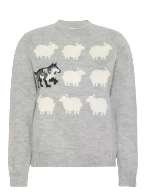 Max Mara Alpaca And Wool-blend Yarn Sweater Light - Grey