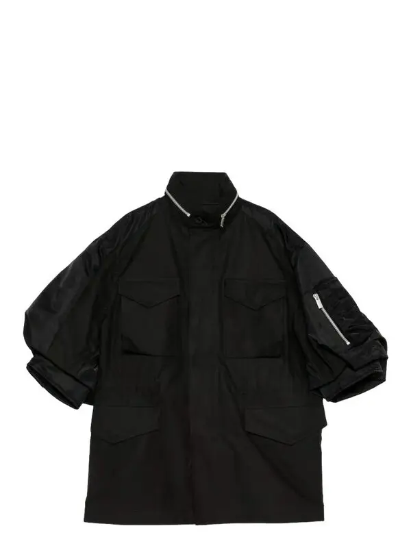 Sacai Multi-pocket Short-sleeve Jacket - Black