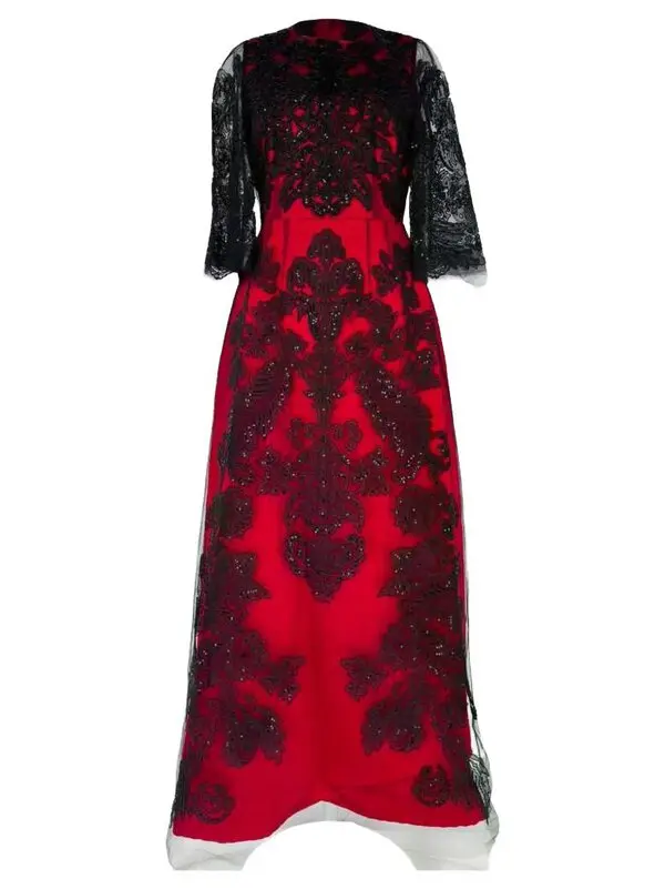 Dolce & Gabbana Lace-accent Gown - Red