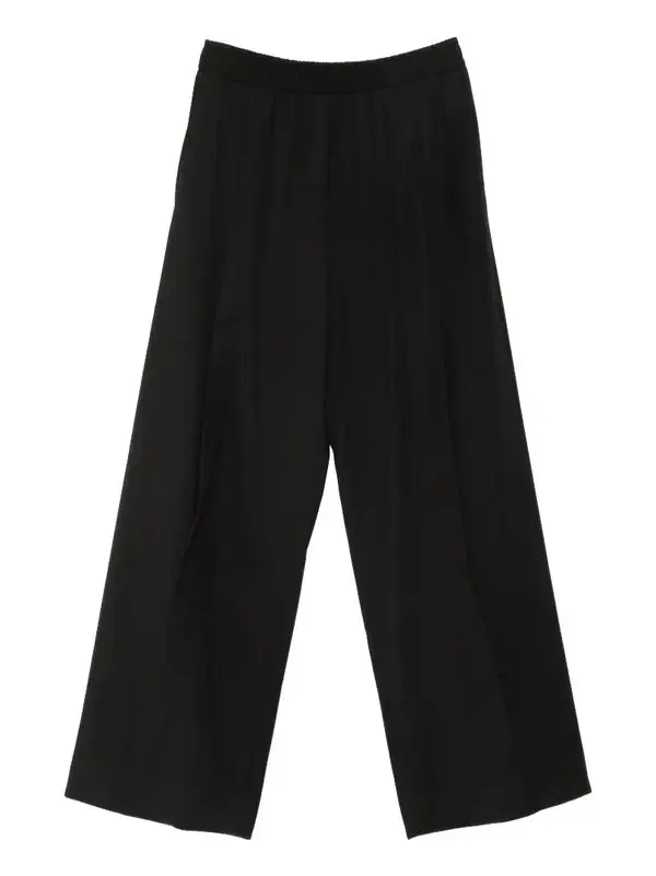 Isabel Benenato Wide-leg Trousers - Black