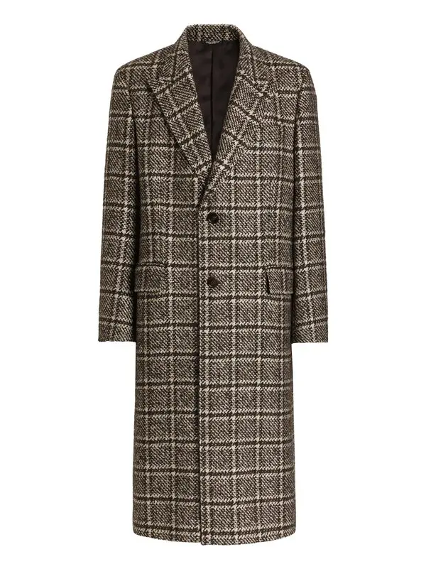 Dolce & Gabbana Check Single-breasted Coat - Multicolor