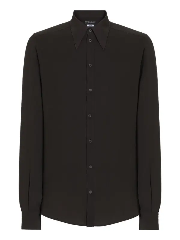 Dolce & Gabbana Crêpe De Chine Gold Shirt Shirts Multi-colored - Multicolor