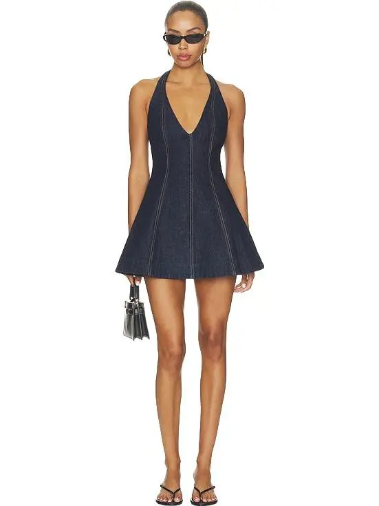 Retrofete Renfri Denim Dress In . Also - Navy